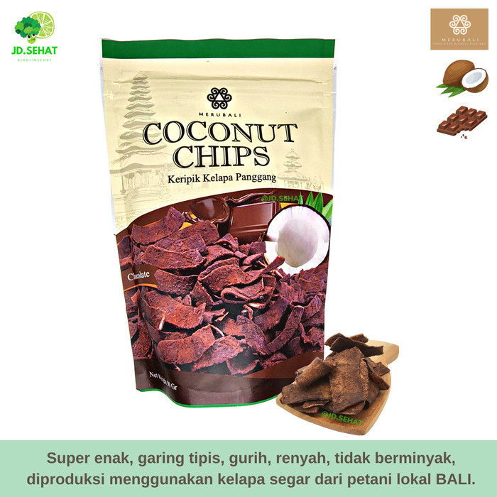 Jual MERUBALI Keripik Kelapa Panggang Coconut Chips Healthy Snack ...