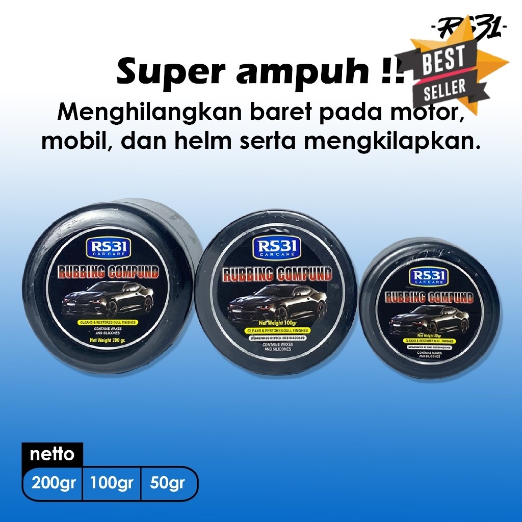 Jual Kompon penghilang baret body mobil, aspa, bodi motor, helm kaca ...