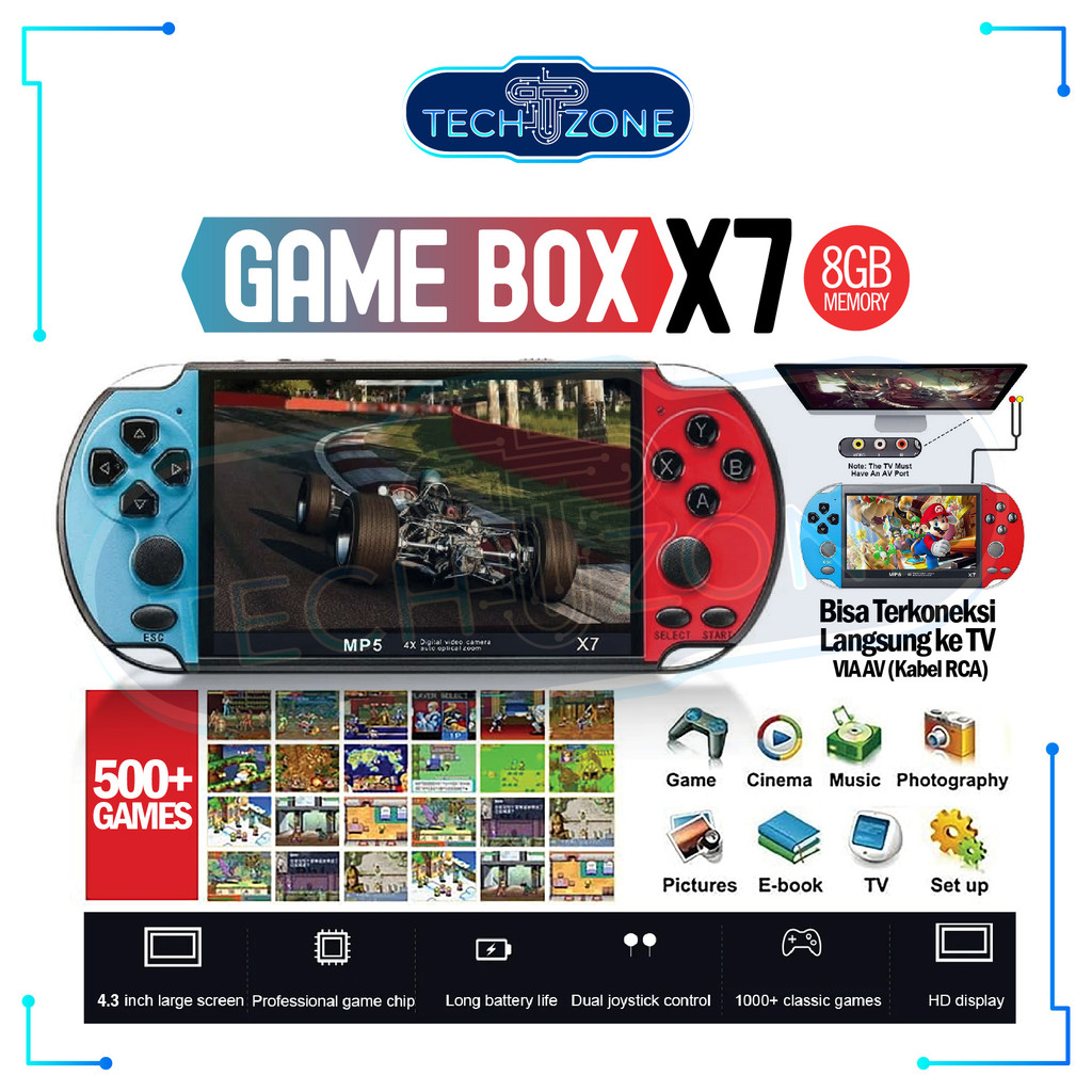 Jual GAMEBOX X7 Enhanced Edition GAMEBOY PSP X7 Handheld Console 5.000 ...