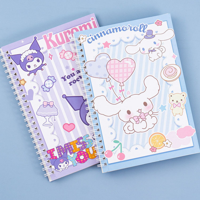 Jual Kawaii Sanrio Kuromi Coil Notebook A5 Notebook Exercise Book Girls ...