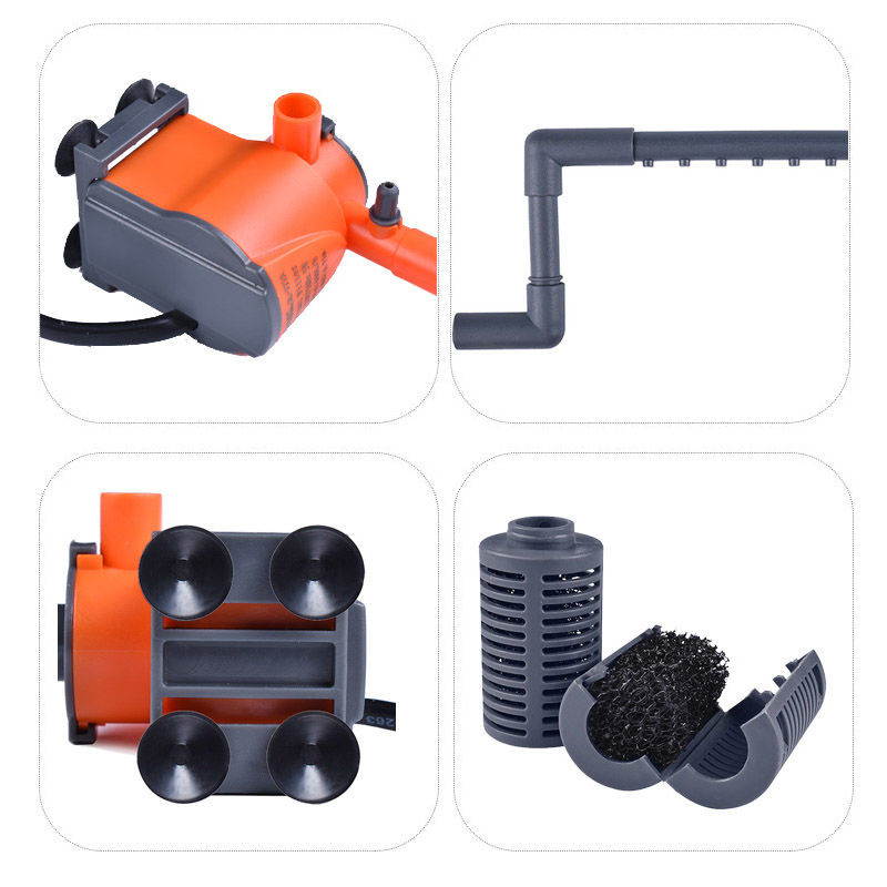 Jual 3-IN-1 Mini Aquarium Internal Filter Submersible Water Pump Filter ...