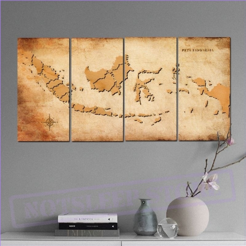 Jual Custom Posters 20x40 1set 4 pcs multipanel Frame Kayu MDF - Hiasan ...