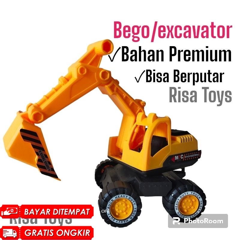 Jual RT- MAINAN BEGO / EXCAVATOR STAR RIDER BAHAN BENING | Shopee Indonesia