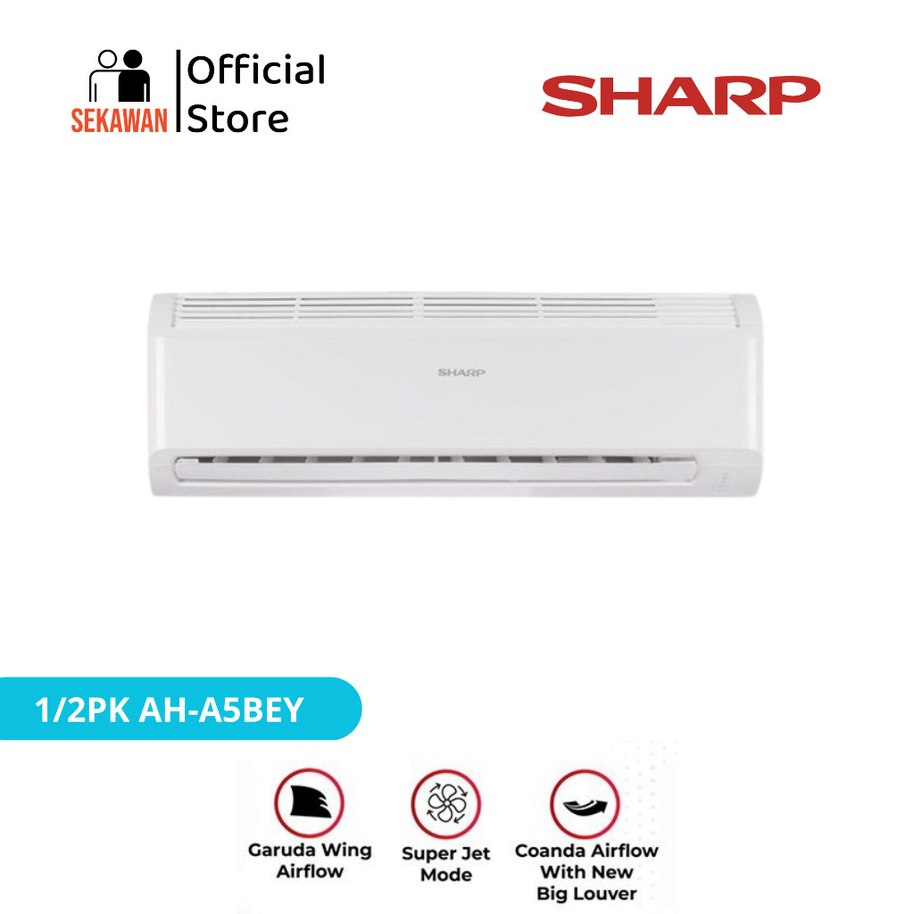 Jual Sharp AC 1/2 pk AH-A5BEY/AH-A5ZEY garuda series ac pekanbaru | Shopee Indonesia