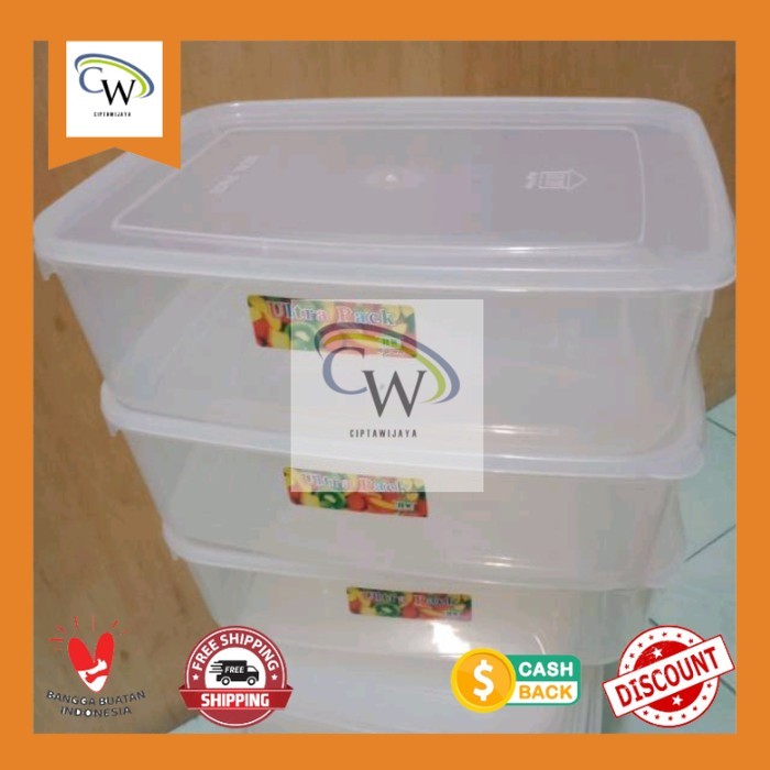 Jual Box Donat/ Kotak Plastik/ Toples /Ultrapack 5500 ml HW | Shopee ...