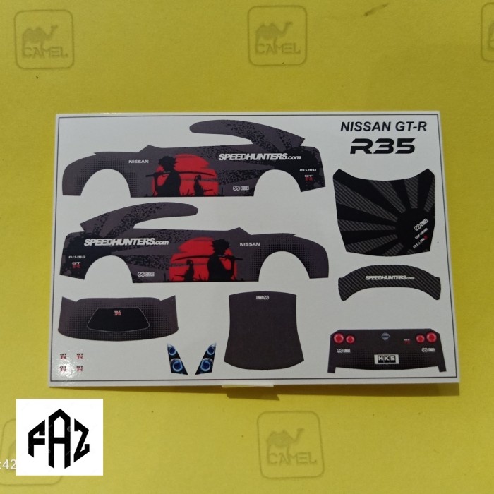 Jual Decal Diecast hotwheels nissan gtr r35 motif S4mur41 | Shopee ...