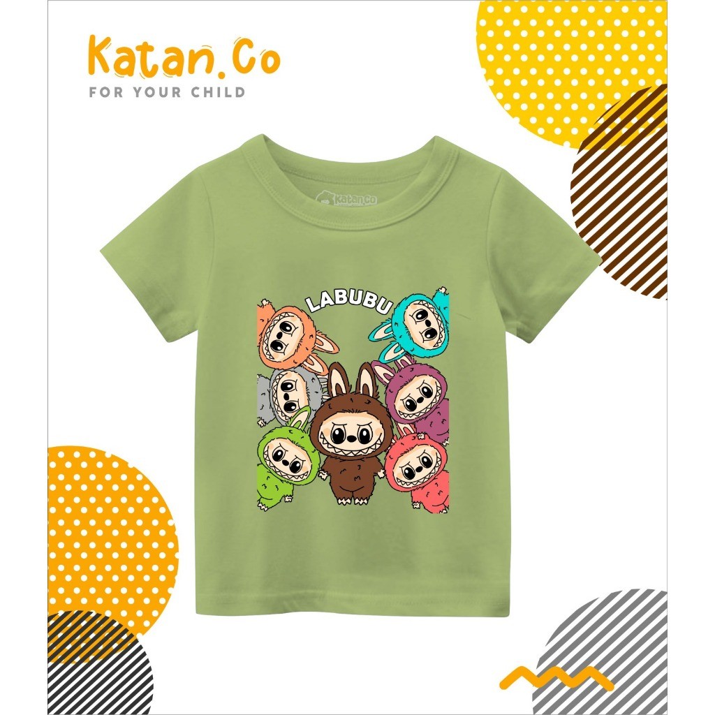Jual (Katun 30s) Kaos Labubu Kids uk 1-6 Tahun / Preorder Baju Anak ...