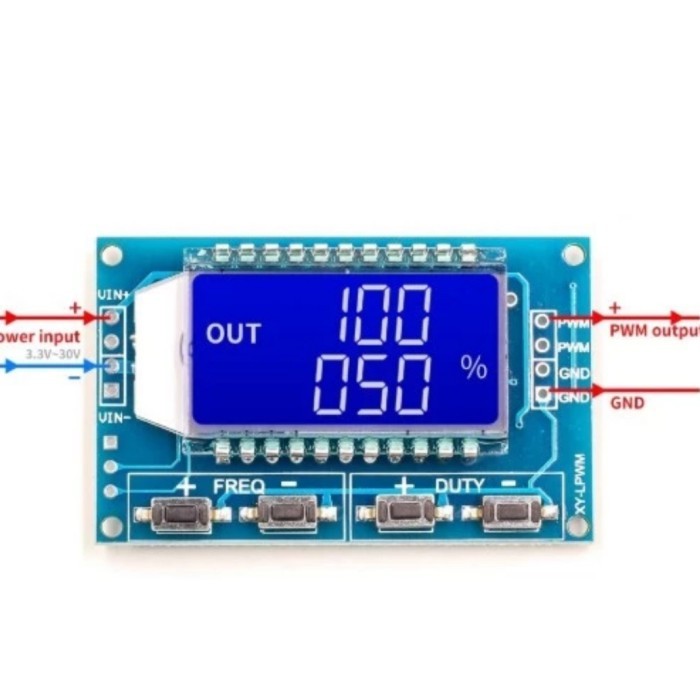 Jual XY-LPWM LCD DISPLAY Signal generator Pulse frequency module 1 ...