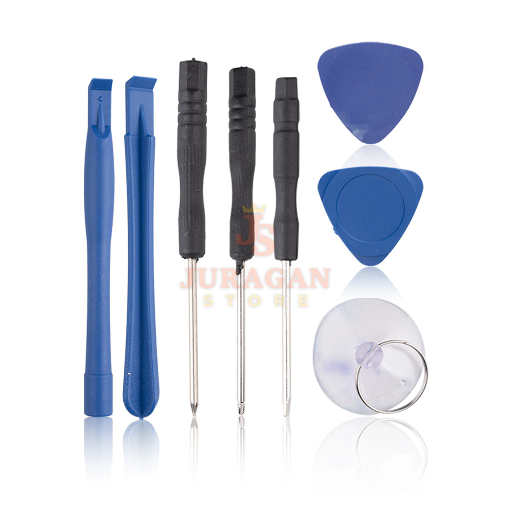 Jual (MINUS/KARATAN)OBENG SET ALAT PEMBUKA LCD DAN CASING OPENING TOOLS 8 in 1 | Shopee Indonesia