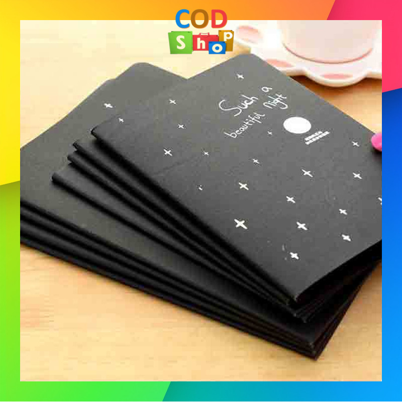 Jual COD - 6448 Notebook Diary Hitam / Buku Polos 28 Lembar / DIY ...