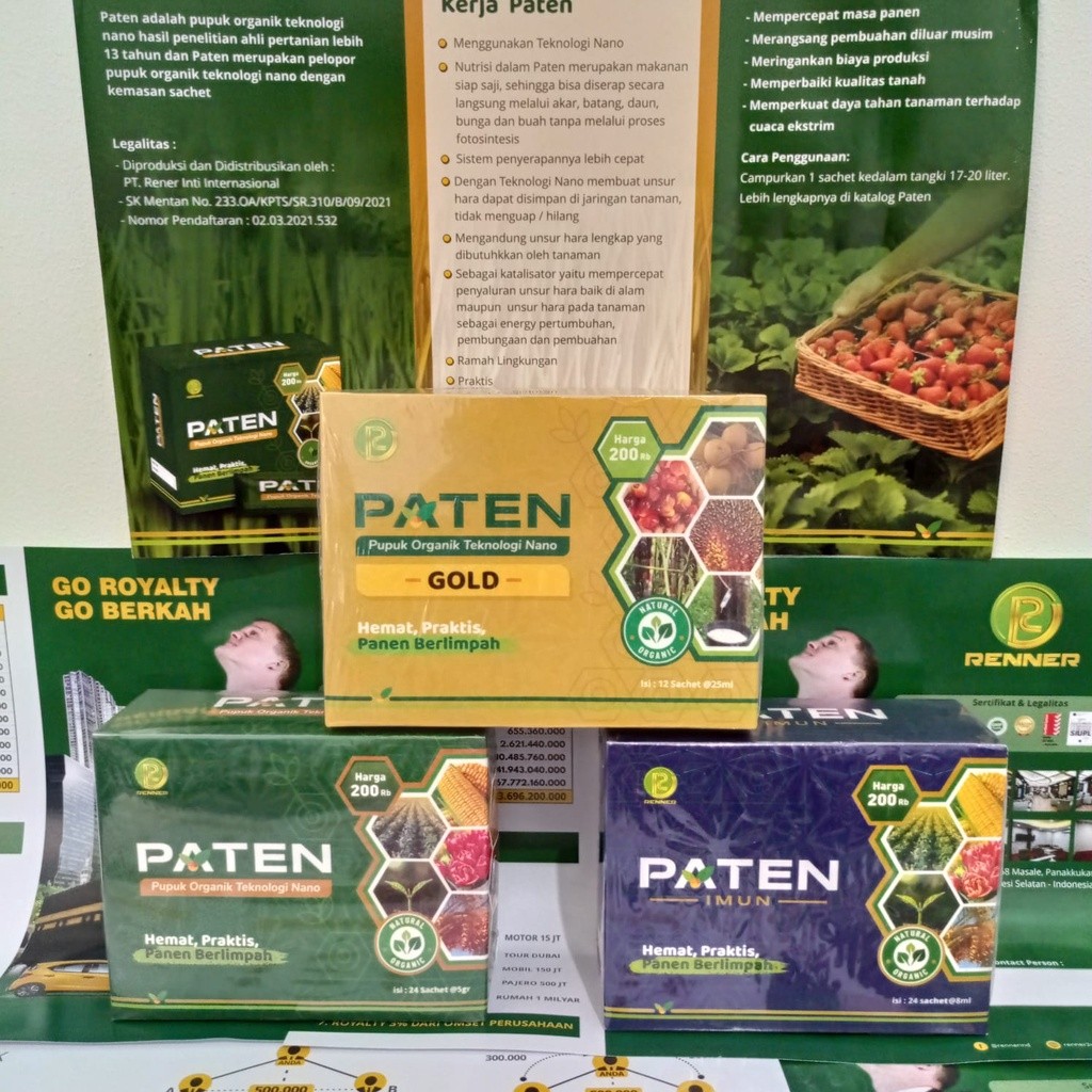 Jual HY76T Pupuk Paten Gold / Paten Organik / Imun Paten Teknologi Nano ...