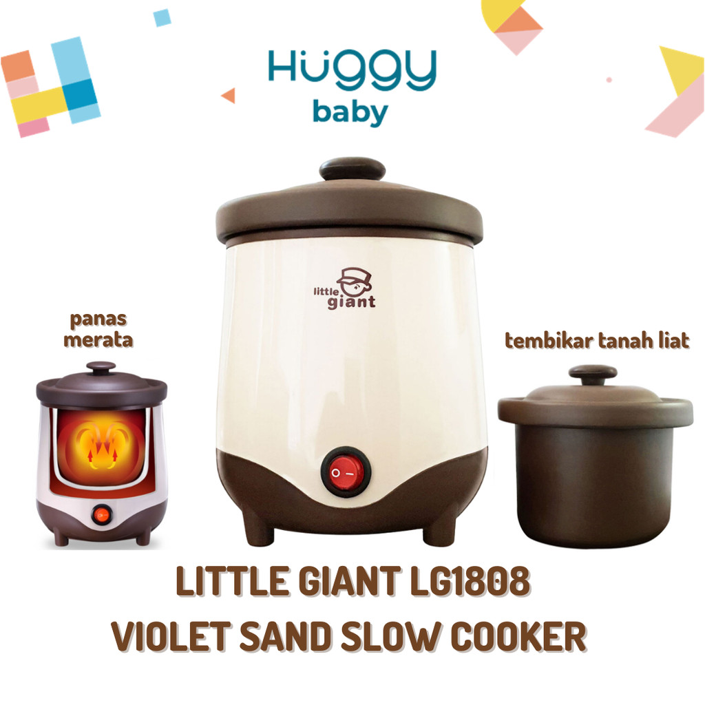 Jual Little Giant LG1808 Violet Sand Slow Cooker Crockery Pot 0.8L ...