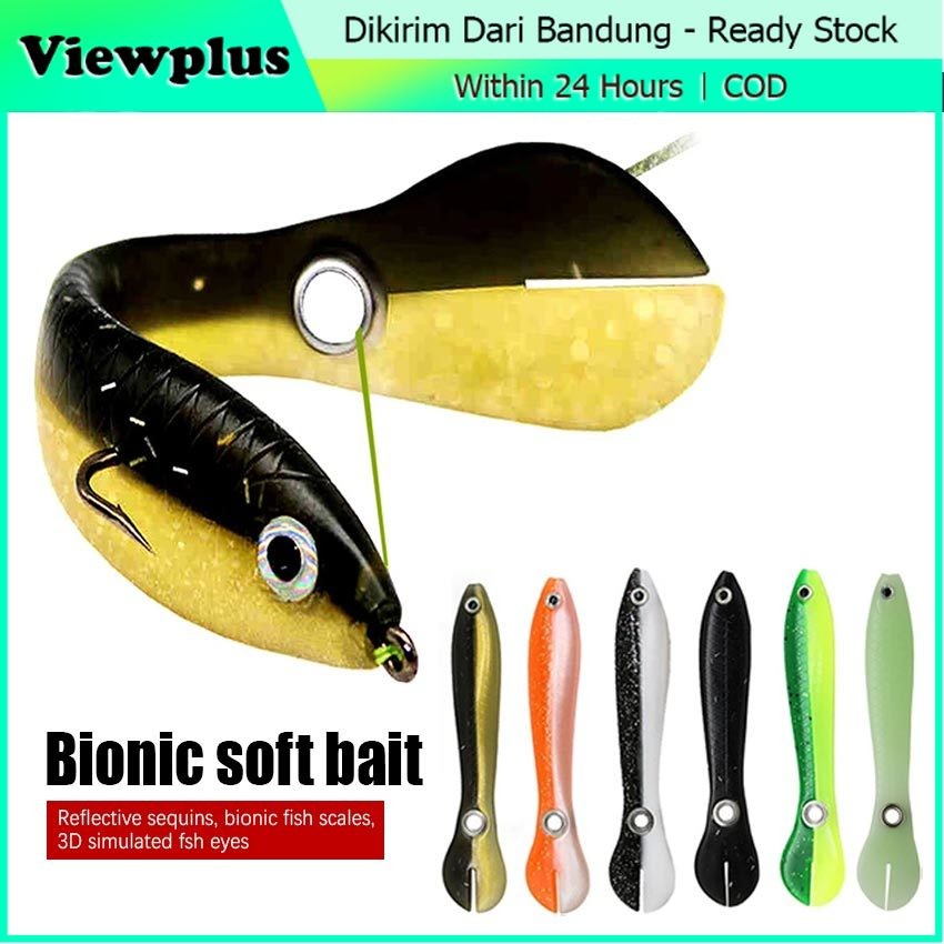 Jual 5Pcs Umpan Pancing Tiruan Soft Lure Bentuk Ikan Bermata 3D ...
