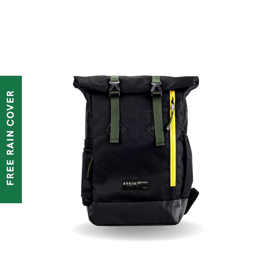 Jual Tas Ransel Pria Backpack Laptop Bag Arcio Logan Black [Free Rain Cover] | Shopee Indonesia