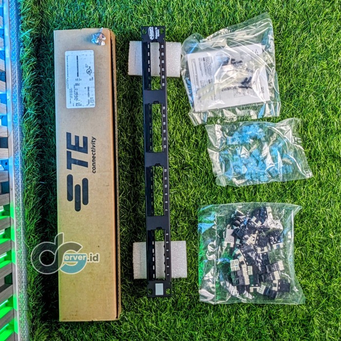Jual TE Connectivity Patch Panel UTP RJ45 24 port Cat5e SL Series ...