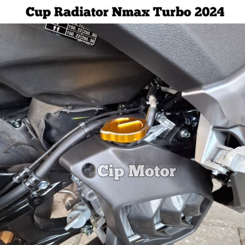 Jual Cup Cover Tutup Radiator NMAX TURBO Alumunium Universal CNC Semua ...