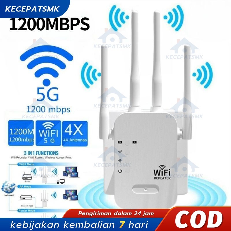 Jual 【COD】 Wifi 300M Repeater Wireless Wifi Range Extender Router Repeater Penguat Sinyal 5G ...