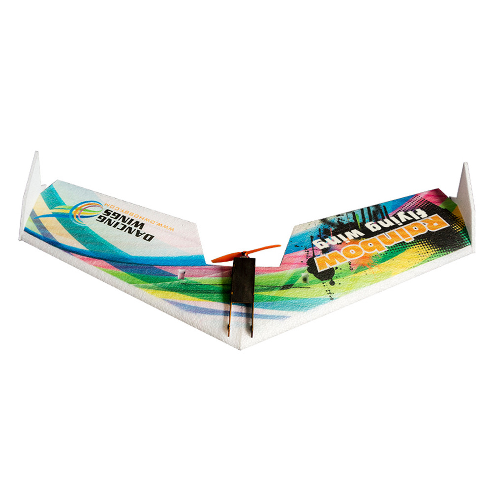 Jual Dancing Wings Hobby E0511 Rainbow Flying Wing V2 RC Airplane 800mm ...