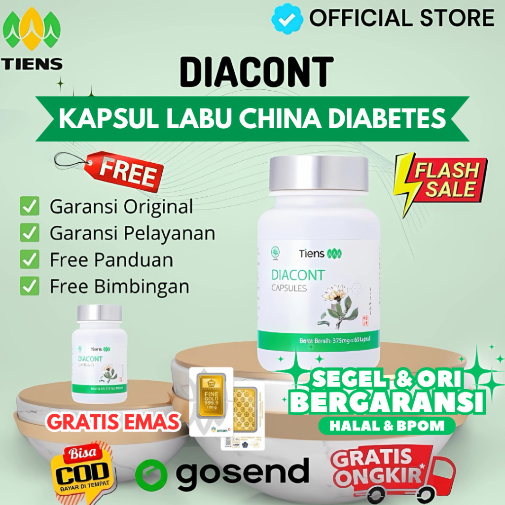 Jual OBAT CHINA DIABETES - Kapsul Labu Diabetes Diacont Kapsul - Kapsul ...