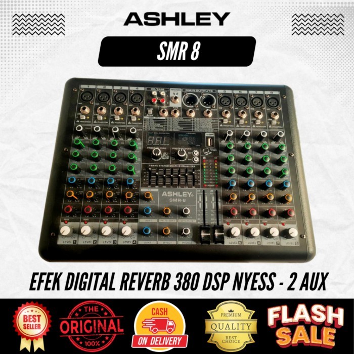 Jual Mixer 8 Channel Ashley SMR 8 Original Produk | Shopee Indonesia