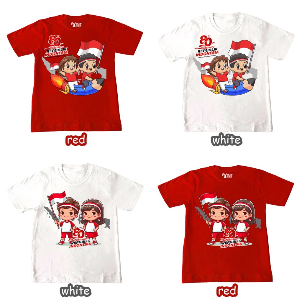 Jual (BISA INSTANT) ATASAN ANAK Garuda 17 Agustus Setelan Topi Katun ...