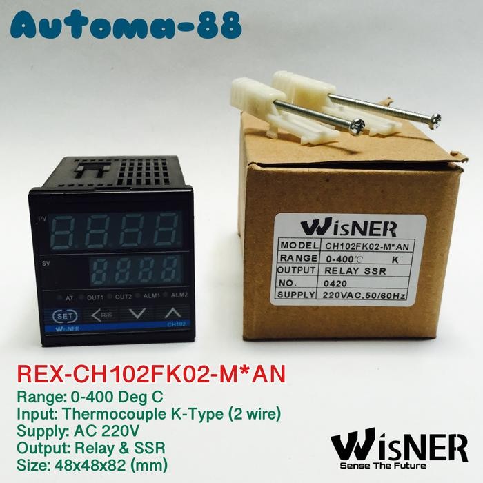 Jual HS2216 WISNER REX-C100 CH102 Digital PID Temperature Controller input Thermocouple Type K ...