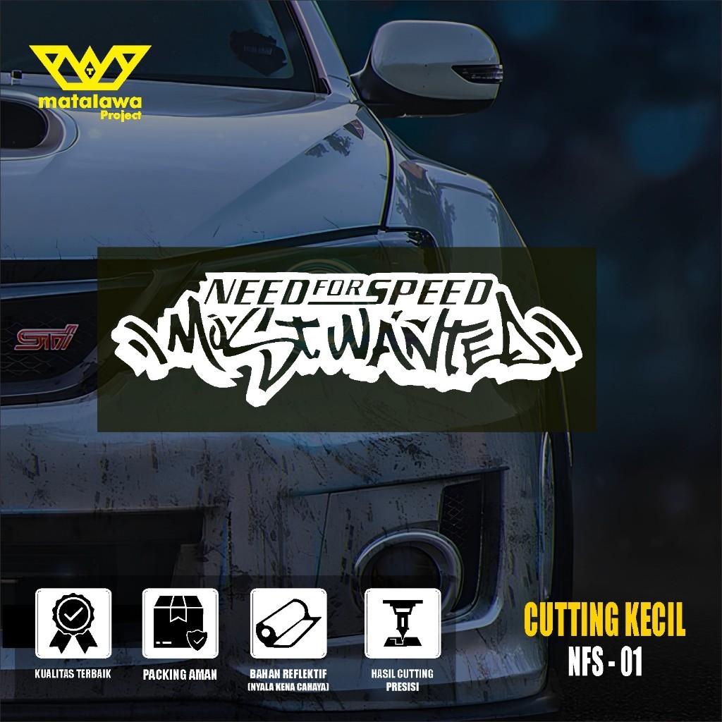 Jual Cutting Sticker Need For Speed Pro Street Stiker NFS Stiker Cocok ...