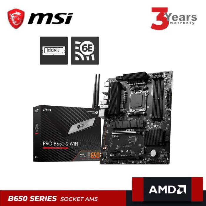 Jual MSI PRO B650-S WIFI | Motherboard AMD B650 AM5 DDR5 ATX | Shopee ...