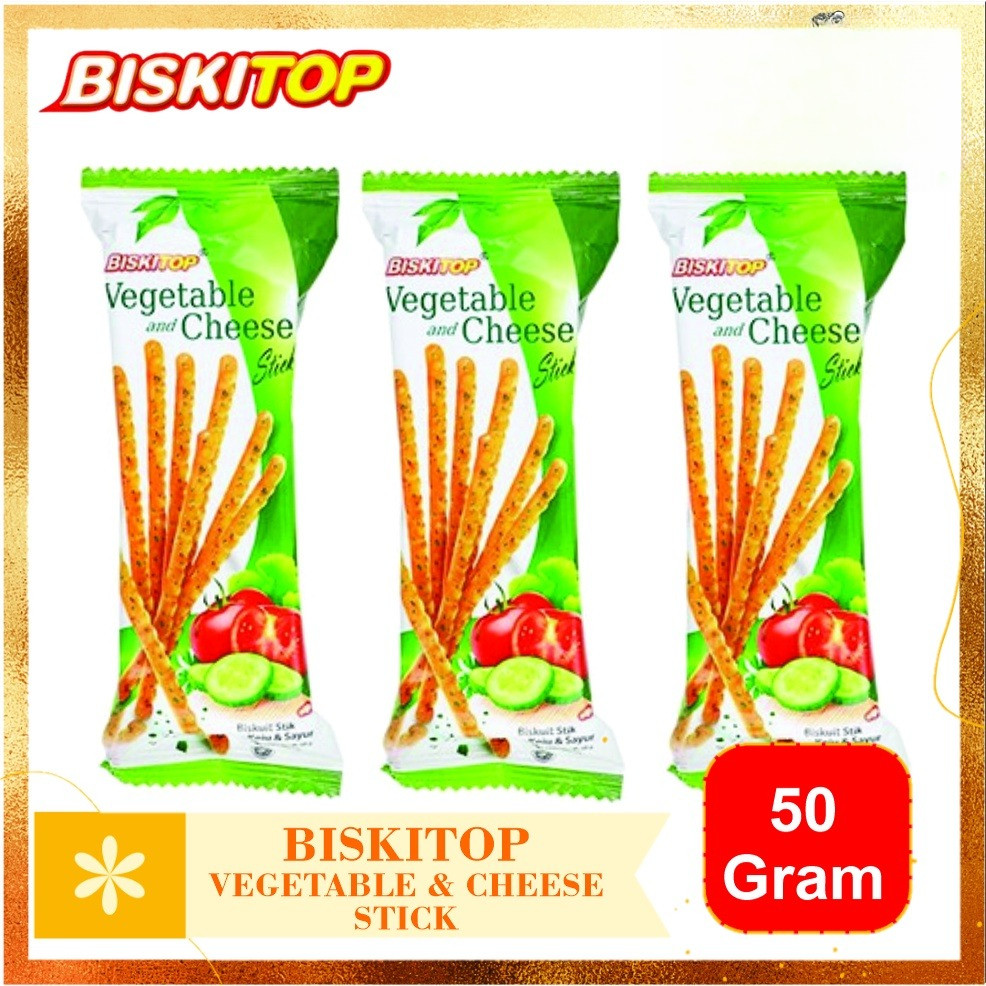 Jual Biskitop Vegetable and Cheese Stik 50gr (1 bungkus) | Shopee Indonesia