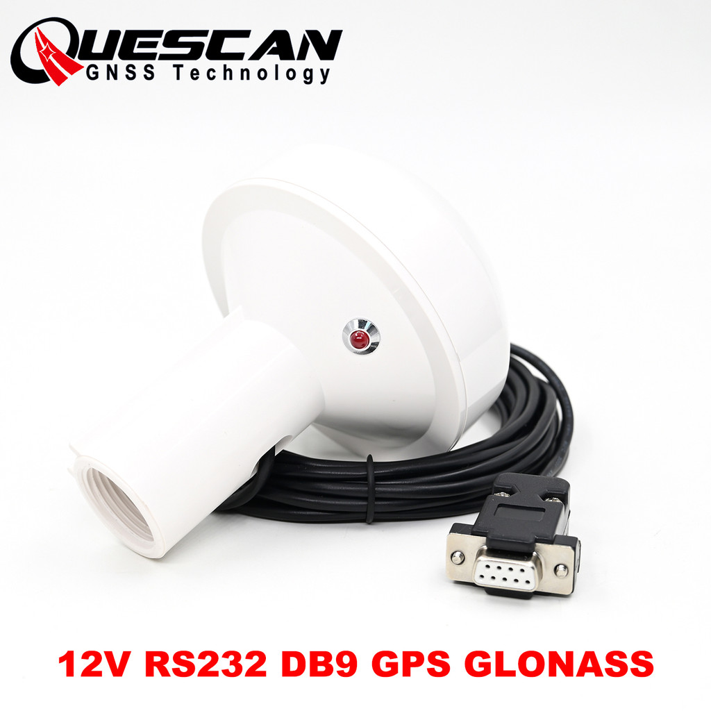 Jual QUESCAN R80DL 12V RS232 NMEA 0183 GPS GLONASS Receiver Antenna DB9 ...