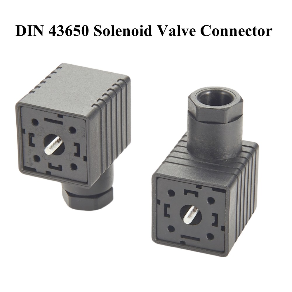 Jual DIN 43650 Form A Solenoid Valve Connector DIN Valve Field ...