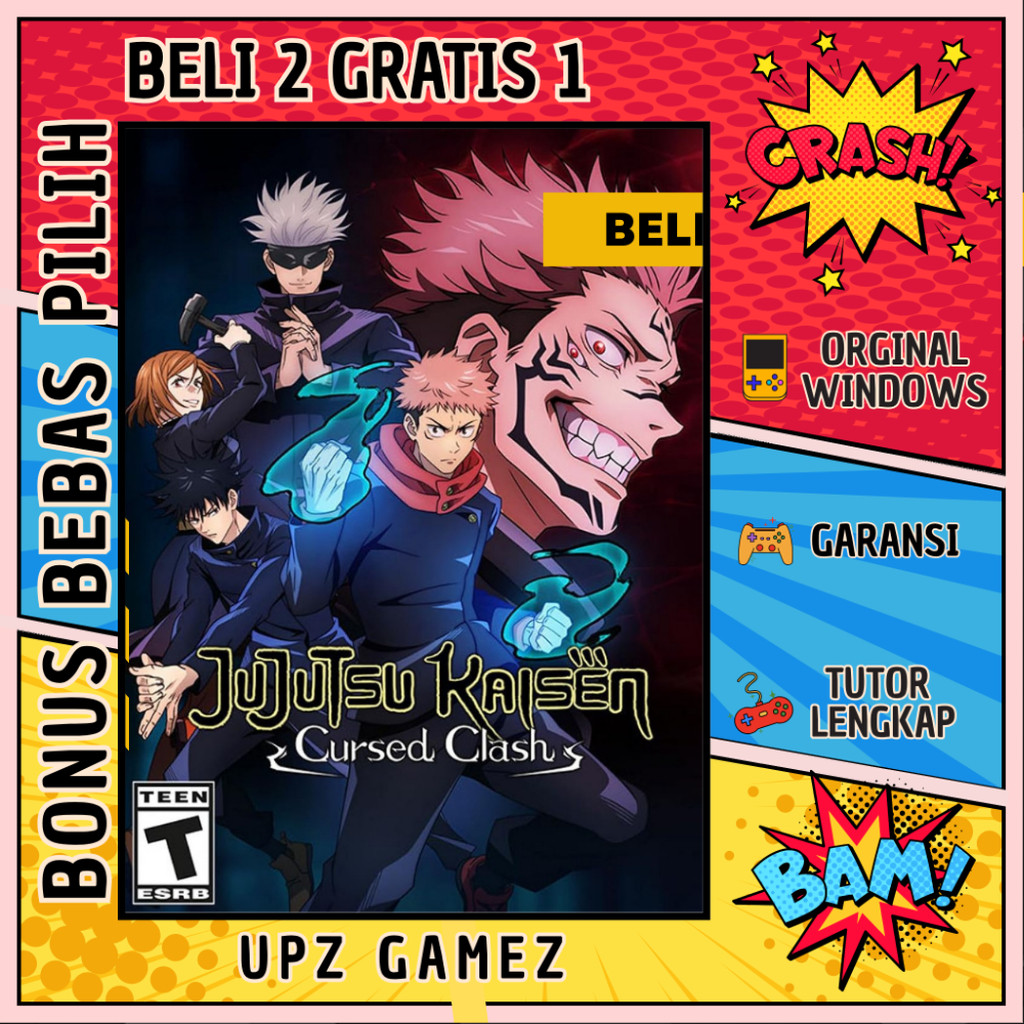 Jual JUJUTSU KAISEN CURSED CLASH - GAME PC - GAME LAPTOP - PC GAMES ...
