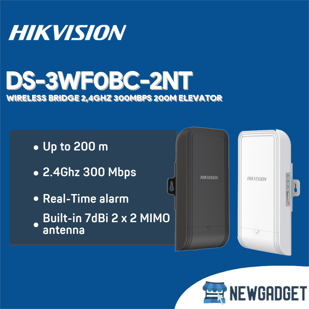 Jual HIKVISION DS-3WF0BC-2NT WIRELESS BRIDGE 2,4GHZ 300MBPS 200M ...