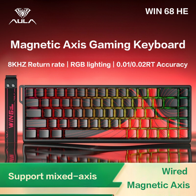 Jual AULA WIN 68 HE Magnetic Axis Keyboard RT Gaming Mechanical ...