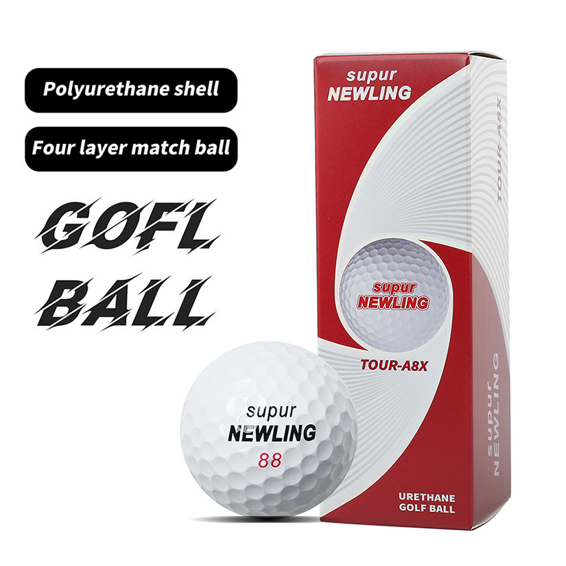 Jual 3pcs Brand Supur NEWLING New golf balls 4 layers game ball Supur ...