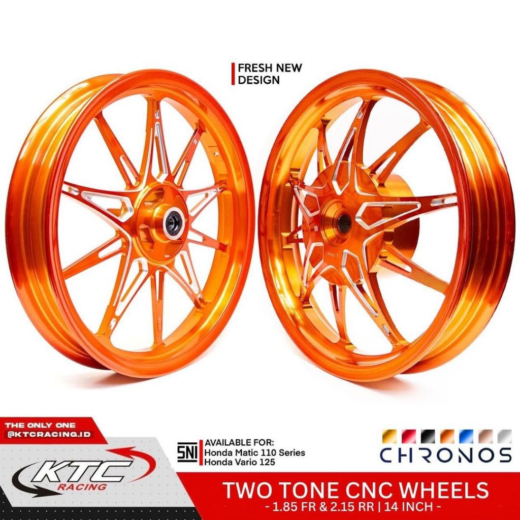 Jual VELG KTC RACING CHRONOS RING 14 BEAT VARIO SCOOPY VARIO 125 150 ...