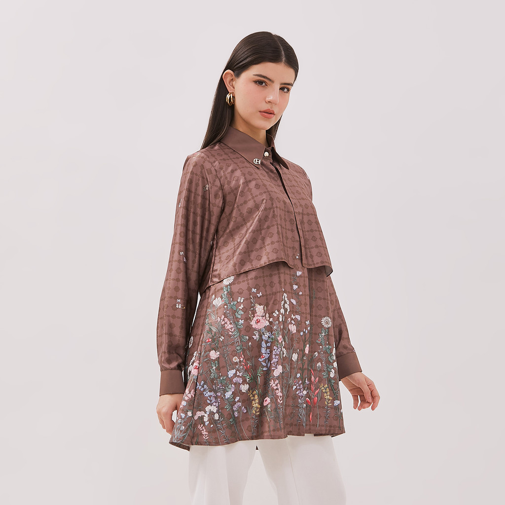 Jual Chanté - Heidi Tunic in Dark Choco | Shopee Indonesia