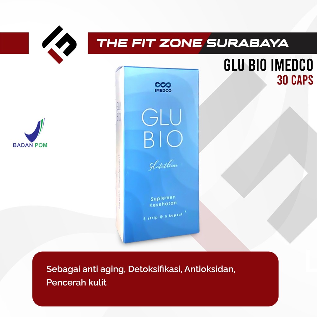 Jual Imedco Glubio Glutathione 1 Kotak 30 Kapsul Suplemen Kesehatan L ...