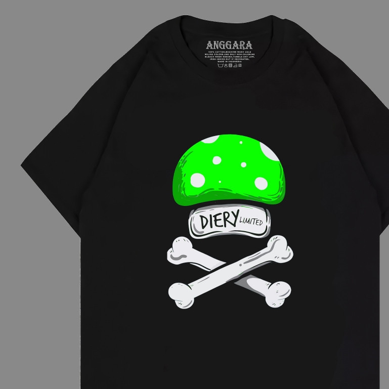 Jual Kaos diery big logo limited tulang / kaos premium distro / kaos ...
