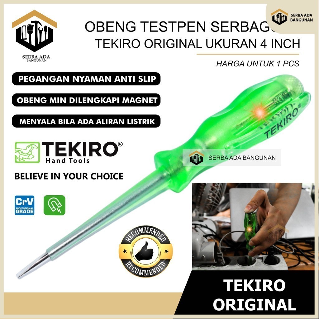 Jual SAB TEKIRO TESPEN MINUS AC - TEST PEN - OBENG MIN TESTER ORIGINAL ...