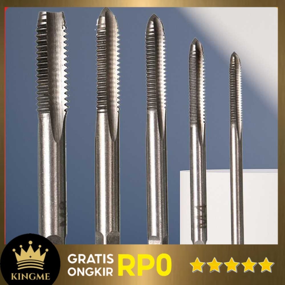 Jual KINGME - Rocaris Hand Tap Thread Metric M3-M8 Pembuat Drat Ulir 5 PCS - RC-5 | Shopee Indonesia