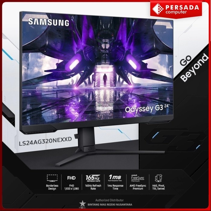 Jual Monitor Samsung 24" Odyssey G3 S24AG320 1FHD VA 165Hz I ...