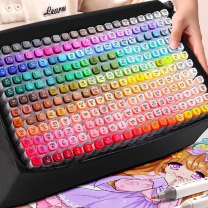 Jual Touchfive Landscape 80 Pcs Colors Set White Body Touch Five Marker ...