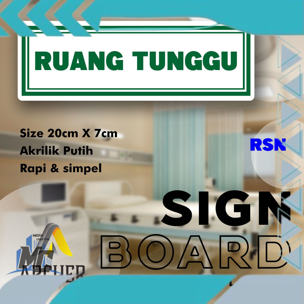 Jual SIGN BOARD AKRILIK RUANG TUNGGU | Shopee Indonesia