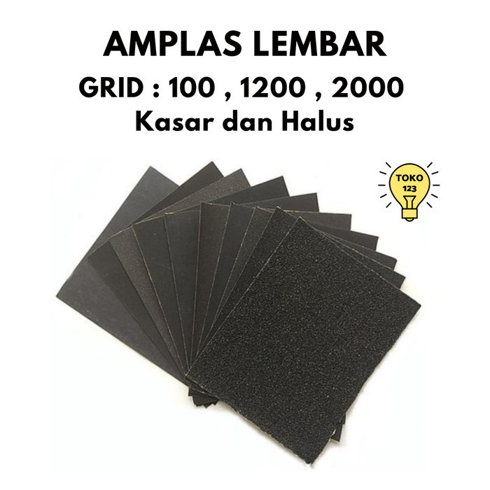 Jual Amplas Kertas Gosok Bangunan Lembaran Grit 100 1200 2000 Duco ...