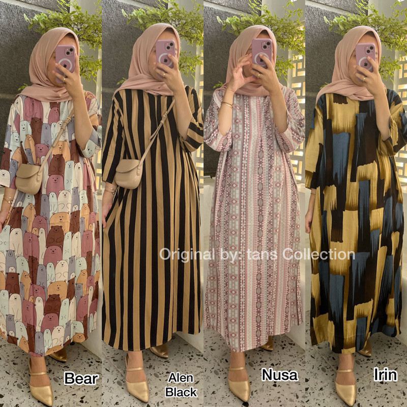 Jual DASTER SLAVINA LD 120CM JUMBO - DRESS RAYON VISCOSE - HOME WEAR - TANS COLLECTION | Shopee ...