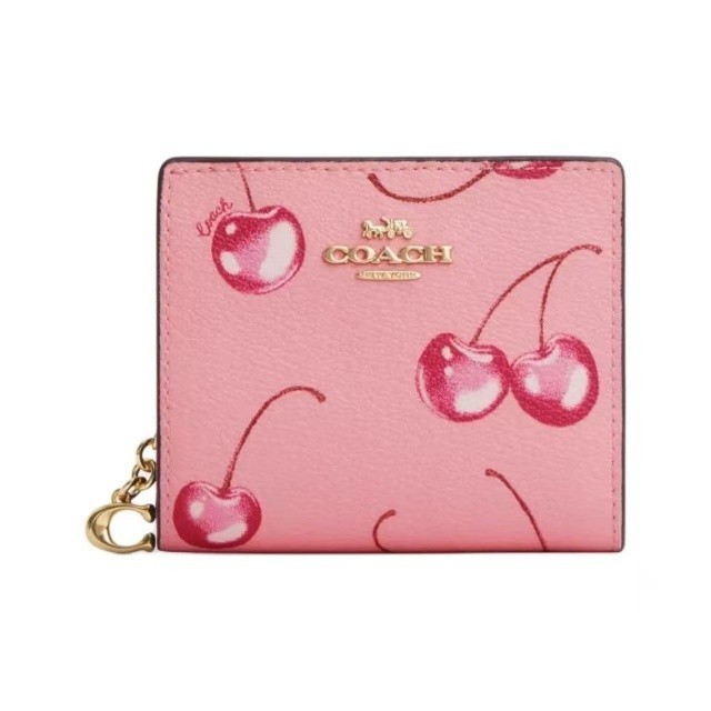 Jual Coach Cherry Wallet Coin wallet card holder zipper Women's wallet ...