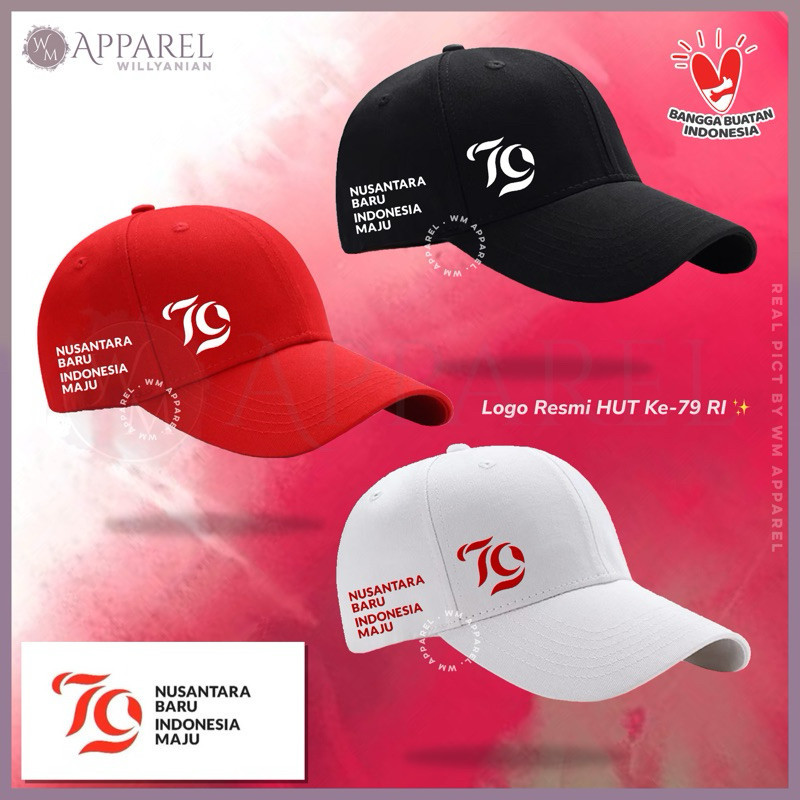 Jual WM APPAREL Topi baseball 79th 17 Agustus 2024 indonesia [TERBARU ...