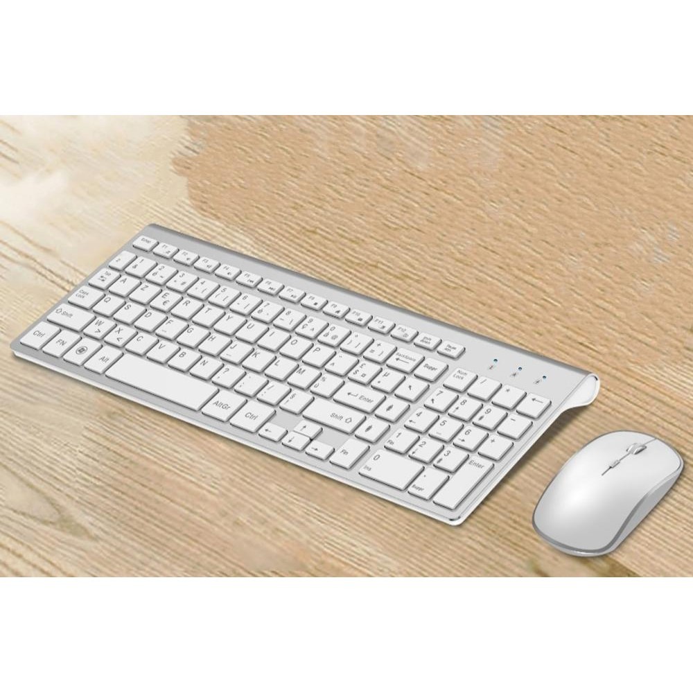 Jual French Keyboard Wireless 2400DPI Mouse 2.4Ghz Ultra-Slim AZERTY ...