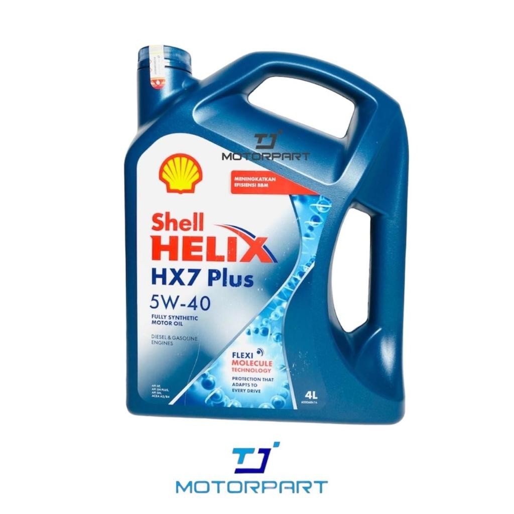 Jual Oli Shell HELIX HX7 Plus SAE 5W-40 4 Liter 100% Original | Shopee ...